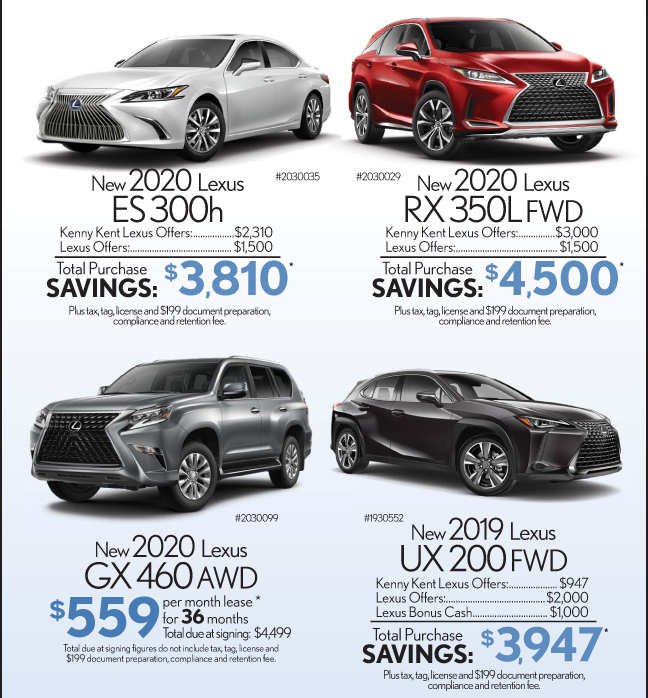 A quick review of exceptional Lexus offers. | Kenny Kent Lexus